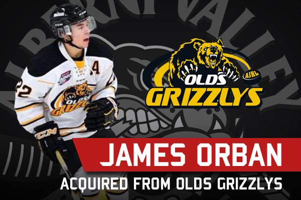 Bulldogs add forward James Orban, move Kraus in deal with Olds Grizzlys ...